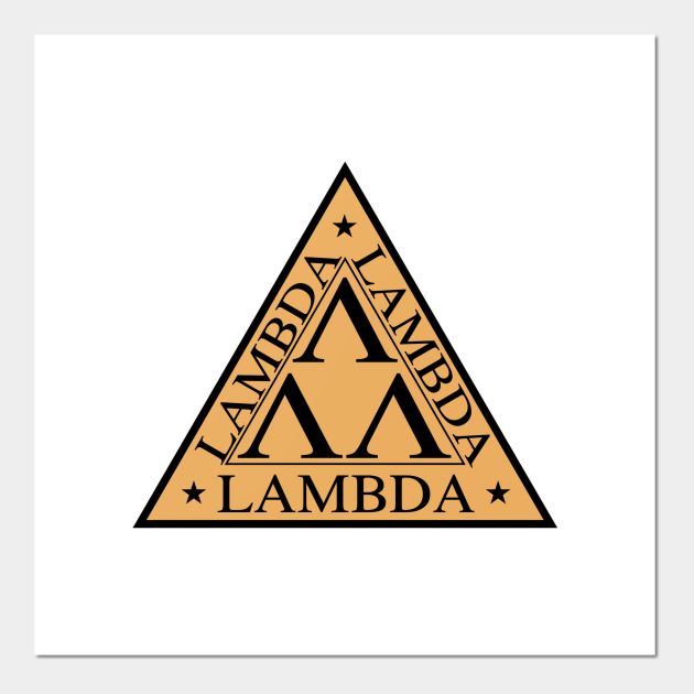 Lambda Crest - Lambda Lambda Lambda - Posters and Art Prints | TeePublic
